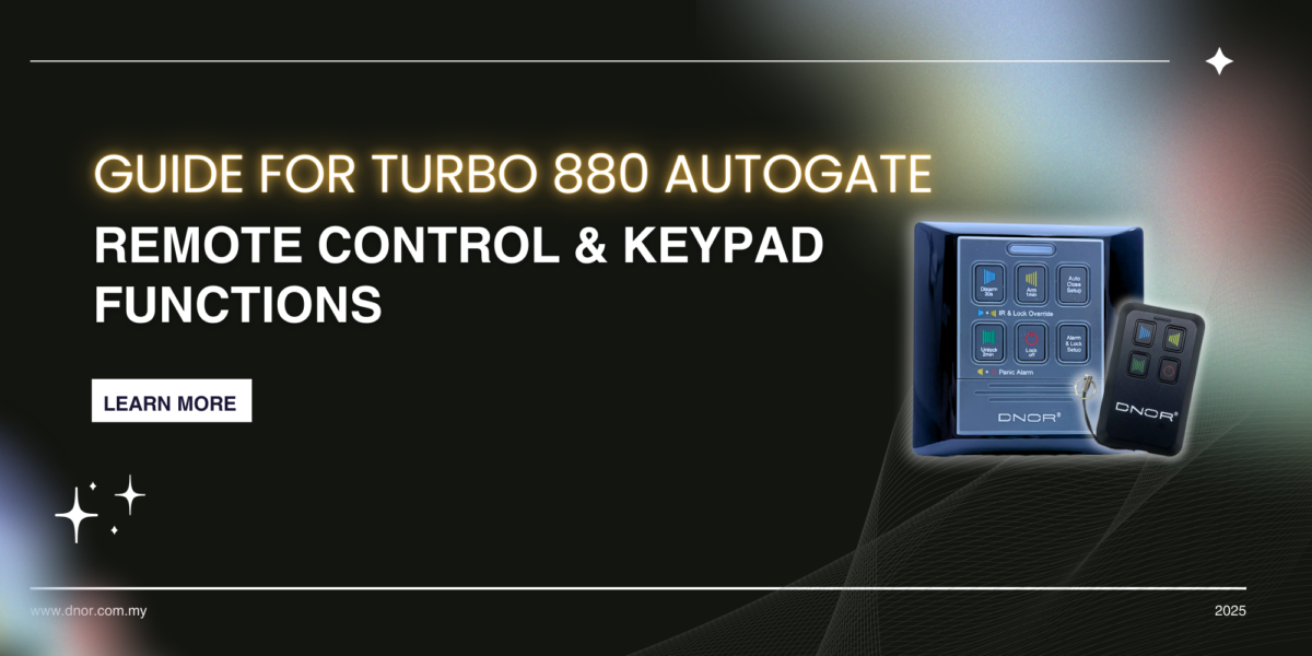 Autogate Remote Control DNOR Turbo 880 Guide